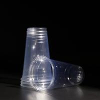 China Customized PET Plastic Cup with Logo for BOBA Tea for sale