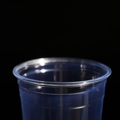 China BPA Free 20oz 600ML Plastic PET Cup Stackable Cold Coffee Cups 1000pcs for sale