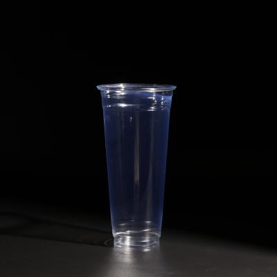 China 24oz PET Disposable Drinking Cups BPA Free Food Grade Plastic 1000pcs for sale