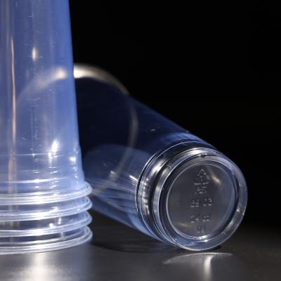 China 700ml 24oz PET Clear Plastic Cups BPA Free Disposable for Cold Juice Boba Tea for sale