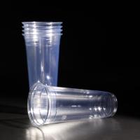 China 24oz Stackable PET Plastic Cups 89x53x180mm BPA Free Disposable for Parties for sale