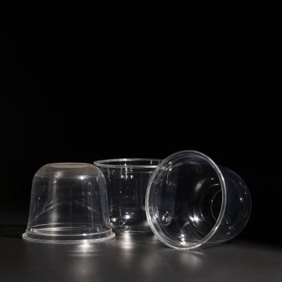 China 12oz Clear Plastic PET Cup 1000pcs Disposable Cold Beverage Cup for Juice Boba Tea for sale