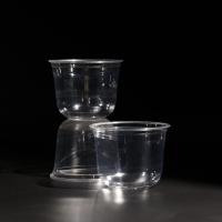 China U Shape 12oz PET Plastic Clear Disposable Cup With Dome/Flat Lid for sale