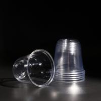 China BPA Free 10oz PET Plastic Cups - Stackable Clear Disposable Drink Cups 89×45×80mm for sale