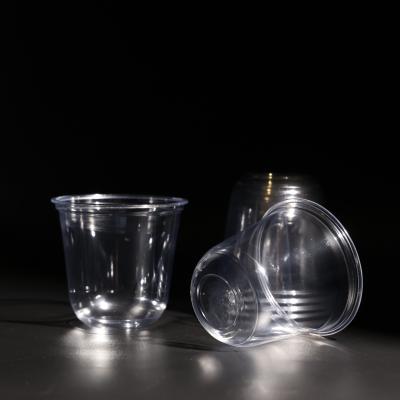 China Custom Logo 10oz PET Plastic Cups for Beverages - 89×45×80mm Size with FDA & ISO9001 Certification for sale