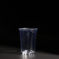 China Food Grade 16oz PET Plastic Cups with Lid for Juice Cold Beverages Disposable for sale
