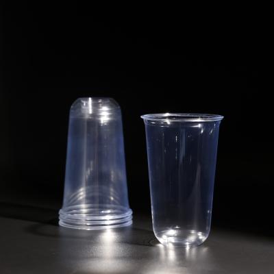 China 18OZ Customized PET Cups with Lids and Straws for Cold Beverages for sale