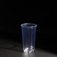 China 24oz 700ml PET Plastic U Shape Cup for Bubble Tea Coffee Cold Drinks Disposable for sale
