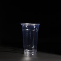 China BPA Free Clear Disposable Plastic PET Cups For Cold Drinks With Lid for sale