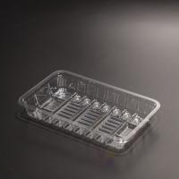 China Disposable Plastic Food Tray Plate 157x97x20mm PET Material for Food Transportation and Storage for sale