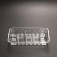 China 157x97x20mm Clear PET Disposable Food Plate - Leak-Proof Plastic Container for Vegetables & Takeaway for sale