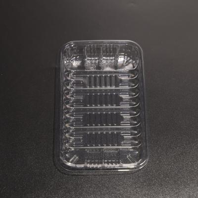 China 7 Inch PET Plastic Food Tray - 6.5g Weight, BPA-Free, FDA Certified Disposable Container for Fresh Fruit for sale