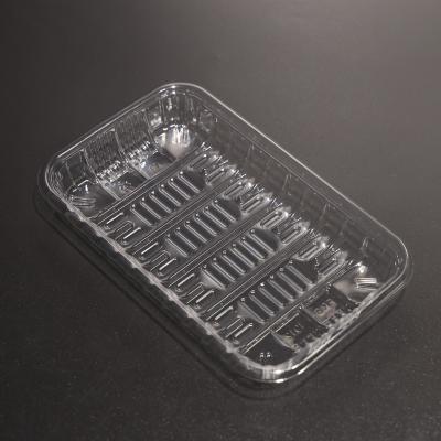 China 7 Inch Custom Logo PET Food Tray - 6.5g Weight, Microwave & Dishwasher Safe for Takeout Packaging for sale