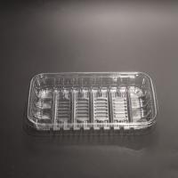 China Eco-Friendly PET Plastic Food Tray 6.5g Rectangular Disposable for Meat Fruit Vegetable Packaging for sale