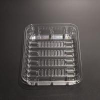 China PET Plastic Food Tray 185x138x25mm BPA Free Eco Friendly Disposable Customizable for Catering Events for sale