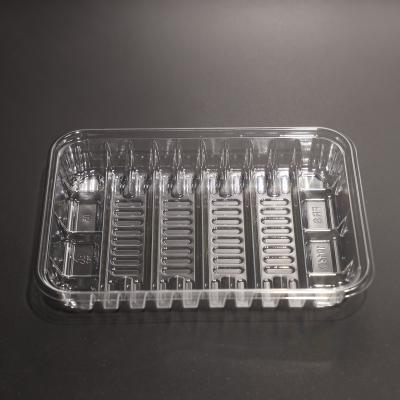 China Custom Food Grade PET Plastic Tray 185x138x25mm | BPA-Free & Microwave Safe | Stackable Disposable Plate for sale