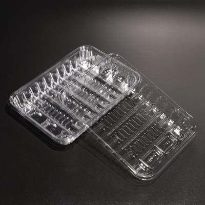China Microwave Safe PET Plastic Food Tray 185×138×25mm | 8.5g Eco-Friendly Disposable Container for sale