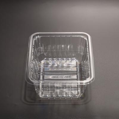 China Rectangular PET Stackable Food Tray 178x130x50mm Eco Friendly Meal Prep for sale