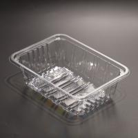 China Clear Disposable PET Food Tray 178x130x50mm BPA Free for Fresh Fruit Vegetable for sale