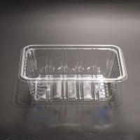 China Clear Disposable Plastic PET Rectangle Food Tray For Meat Packaging for sale