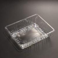 China Disposable PET Plastic Food Tray 168x137x35mm BPA Free Stackable with Sealing Lid for sale