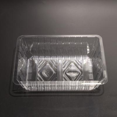 China Eco Friendly BPA Free Disposable PET Food Tray 210x155x50mm Food Packaging for sale