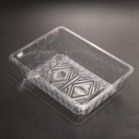 China Compostable PET Plastic Food Tray 210x155x50mm Disposable BPA Free Rectangular for sale
