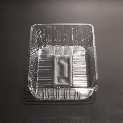 China Disposable PET Plastic Food Tray 210x155x50mm for Vegetable Storage Takeaway for sale