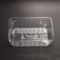 China PET Plastic Food Tray 210x155x50mm Disposable BPA Free Food Grade Plate for Cold Food Packaging for sale