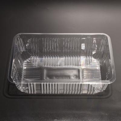 China PET Disposable Plastic Food Tray 260x180x65mm BPA Free Eco Friendly for sale