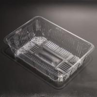 China Clear Plastic Food Serving Tray for Fresh Vegetable Fruit for sale