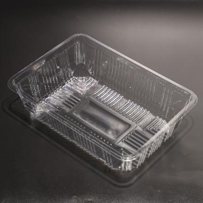 China Clear Plastic Food Serving Tray for Fresh Vegetable Fruit for sale