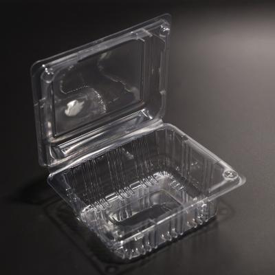 China Customizable Clear PET Plastic Food Containers 140×120×55mm - Leak-Proof & Freezer-Safe for Fruits & Vegetables for sale