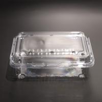 China Clear PET Plastic Food Storage Containers with Lids - 170×135×50mm Size, 300ml Capacity, Food-Grade Material for sale