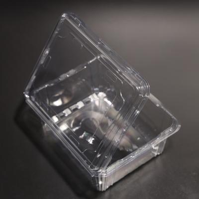 China PET Plastic Food Container 190×155×80mm Leak-Proof Storage Box with FDA & SGS Certification for sale
