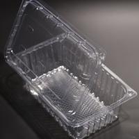 China Rectangular Disposable PET Food Container 55g with Lid - SGS/FDA Certified Leak-Proof Packaging for sale