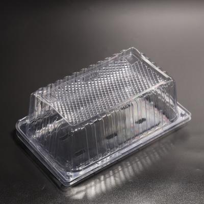 China Clear Plastic Food Container 55g Leak-Proof Disposable PET Container for Fresh Fruit Storage for sale