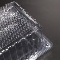 China Clear Plastic Food Container 55g Leak-Proof Disposable PET Container for Fresh Fruit Storage for sale