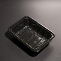 China Disposable Stackable PET Plastic Food Trays 180x130x40mm Custom Color for sale