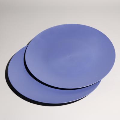 China 7in Round Stackable Plastic Food Tray BPA Free Custom Logo Disposable Plate 35g for sale