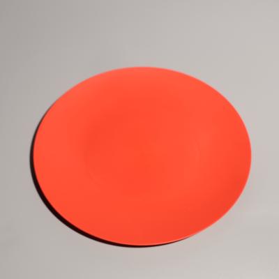 China Disposable Eco Friendly Round PS Plastic Food Tray Plate 35g for Cake Snack for sale