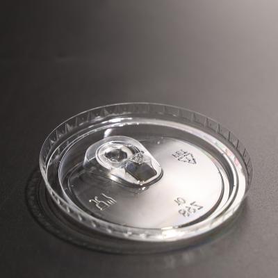 China 89mm PET Plastic Cup Lid - Transparent Leak Proof Screw On & Snap On Design - 2.3g Weight for sale