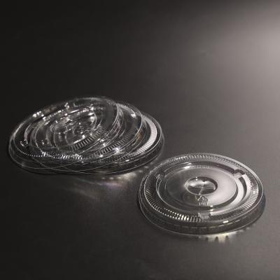 China 98mm Leak-Proof Screw-On Plastic Cup Lid - 2.8g PET Disposable Takeaway Lid with SGS/FDA Certification for sale