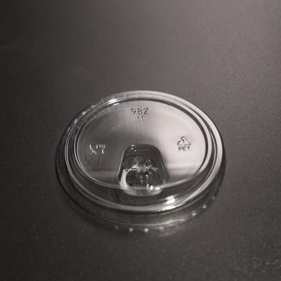 China BPA-Free 98mm Plastic Cup Lid - 4g PET Dome Design for Leak-Proof Sealing for sale