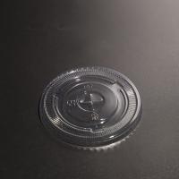 China 107mm Crystal Clear Plastic Cup Lids - BPA-Free Disposable Dome & Flat Lids for 90mm Cups (3.8g Weight) for sale