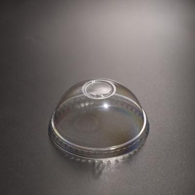 China PET Plastic Cup Lid 89mm BPA Free 3g Disposable Screw On Cover for Sealing Cups for sale