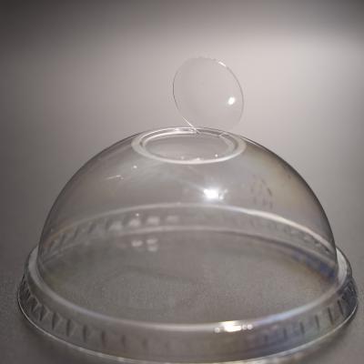 China BPA-Free PET Plastic Cup Lids - 89mm Round Snap-On Design, 1000pcs Pack, SGS/FDA Certified for sale