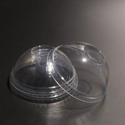 China 90mm Clear Plastic PP Round Cup Lid for Recyclable Packaging 1000pcs for sale