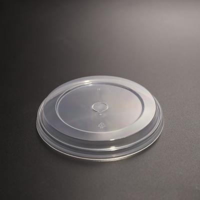 China Plastic PP Round Disposable Cup Lid Cover Leak Proof 90mm 5g for Boba Tea Cups for sale