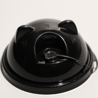 China 1000 Count 90mm Disposable Plastic Cup Covers Leak Proof Snap On Lids BPA Free for sale